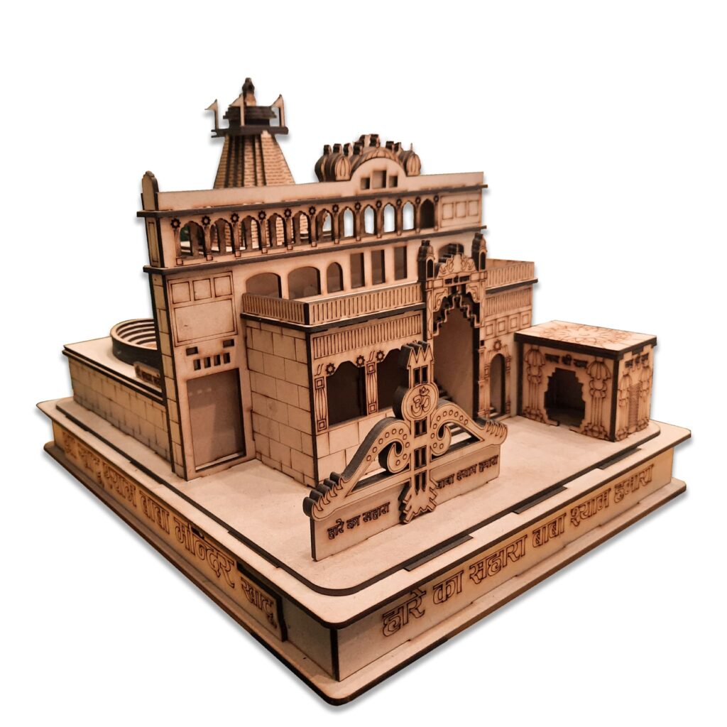 Buy Khatu shyam ji temple in wooden | Handmade gift iteam | Kashi ...